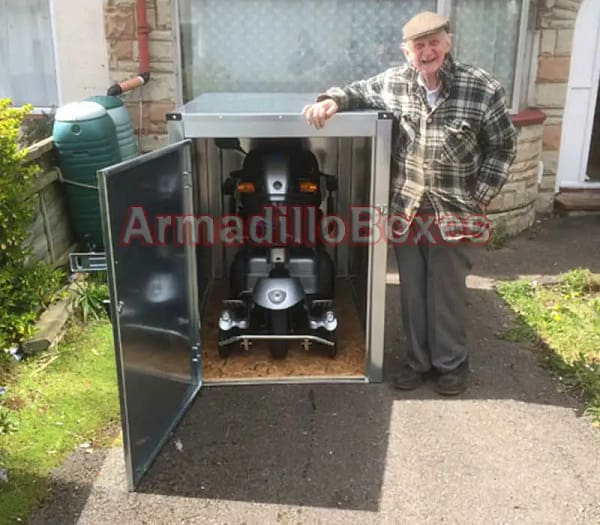 Mobility Scooter storage shed Structural wood floor mobility scooter ...